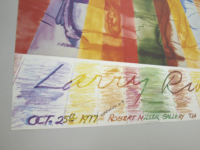 Robert Miller Gallery 1977/ラリー・リバース【Larry Rivers】ポスター | アトリエフォロン｜京都の額縁工房