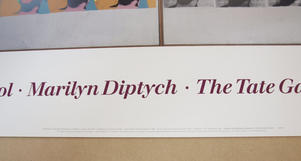 Marilyn Diptych The Tate Gallery,London/アンディ・ウォーホル【Andy Warhol】ポスター ...