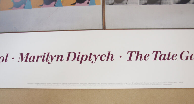 Marilyn Diptych The Tate Gallery,London/アンディ・ウォーホル【Andy Warhol】ポスター ...